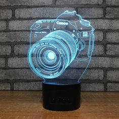 China Novelty gift item 3D acrylic led small night light, table lamp night lamp with usb charging supplier