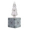 Exclusively design Cube iron Table Lamp bedside lamp with retro sticker with 3 colors supplier