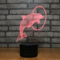 China new 2018 Novelty product gift item 3D acrylic led small night light, table lamp night lamp with usb charging supplier